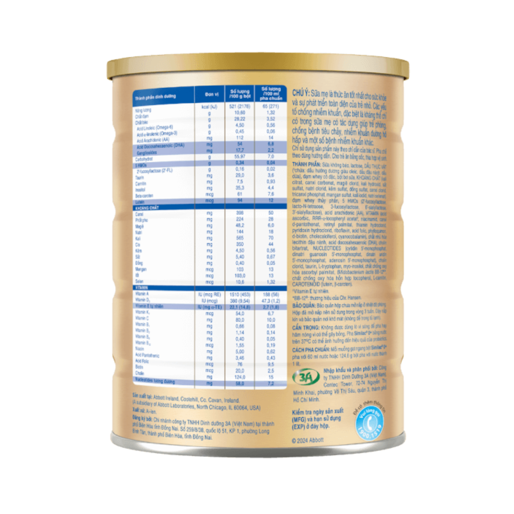 Sữa Similac PRODI-G Số 1 – 900g cho bé từ 0-6 Tháng tuổi - Chuỗi Mẹ và Bé Voi Con