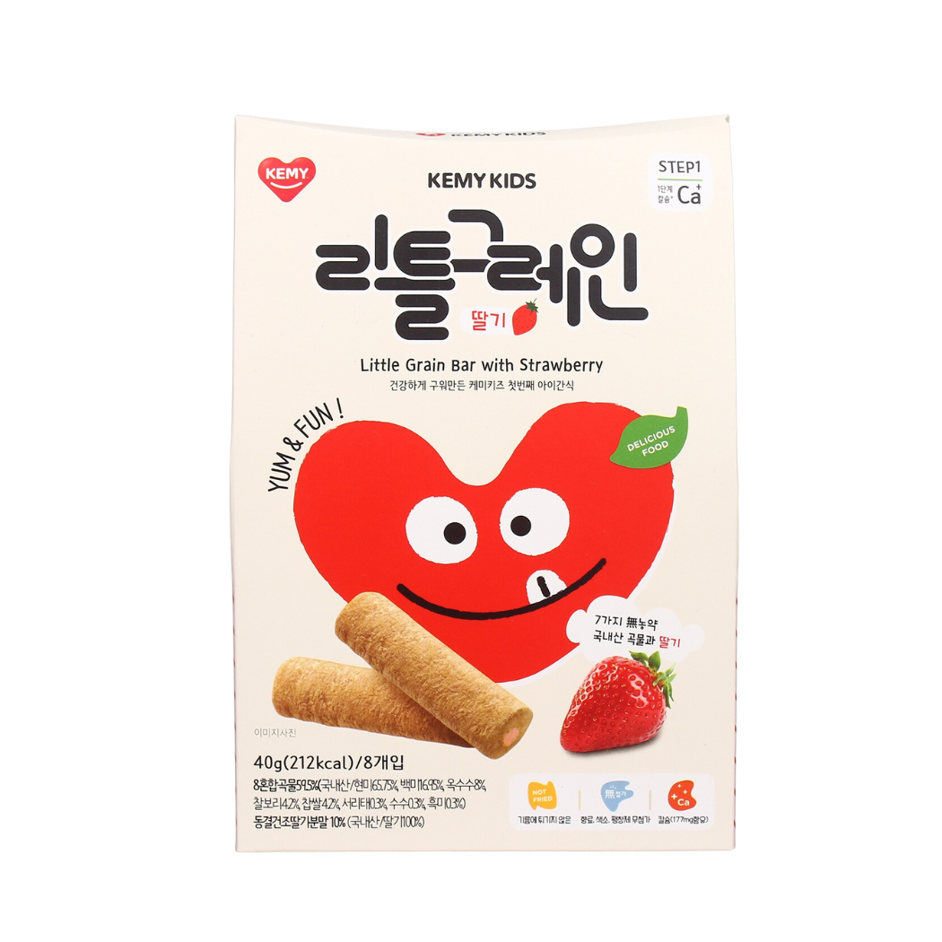 Bánh ngũ cốc Kemy Kids - dâu - Chuỗi Mẹ và Bé Voi Con