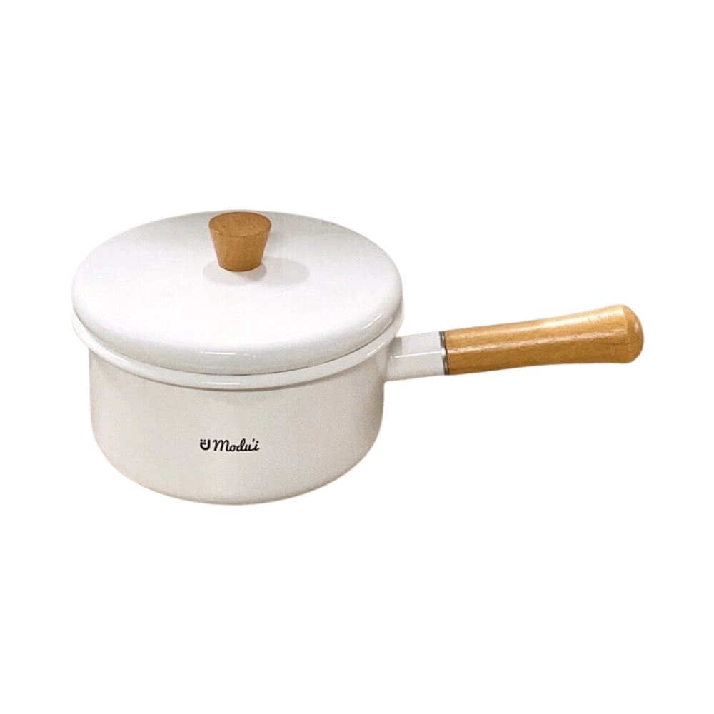 Nồi sứ Modui PM-04136 chính hãng (có nắp) - Chuỗi Mẹ và Bé Voi Con