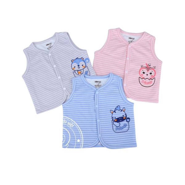 Áo ghi lê kẻ DA473 Dokma - Chuỗi Mẹ và Bé Voi Con