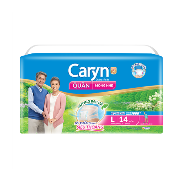 Tã quần Caryn L14 - Chuỗi Mẹ và Bé Voi Con