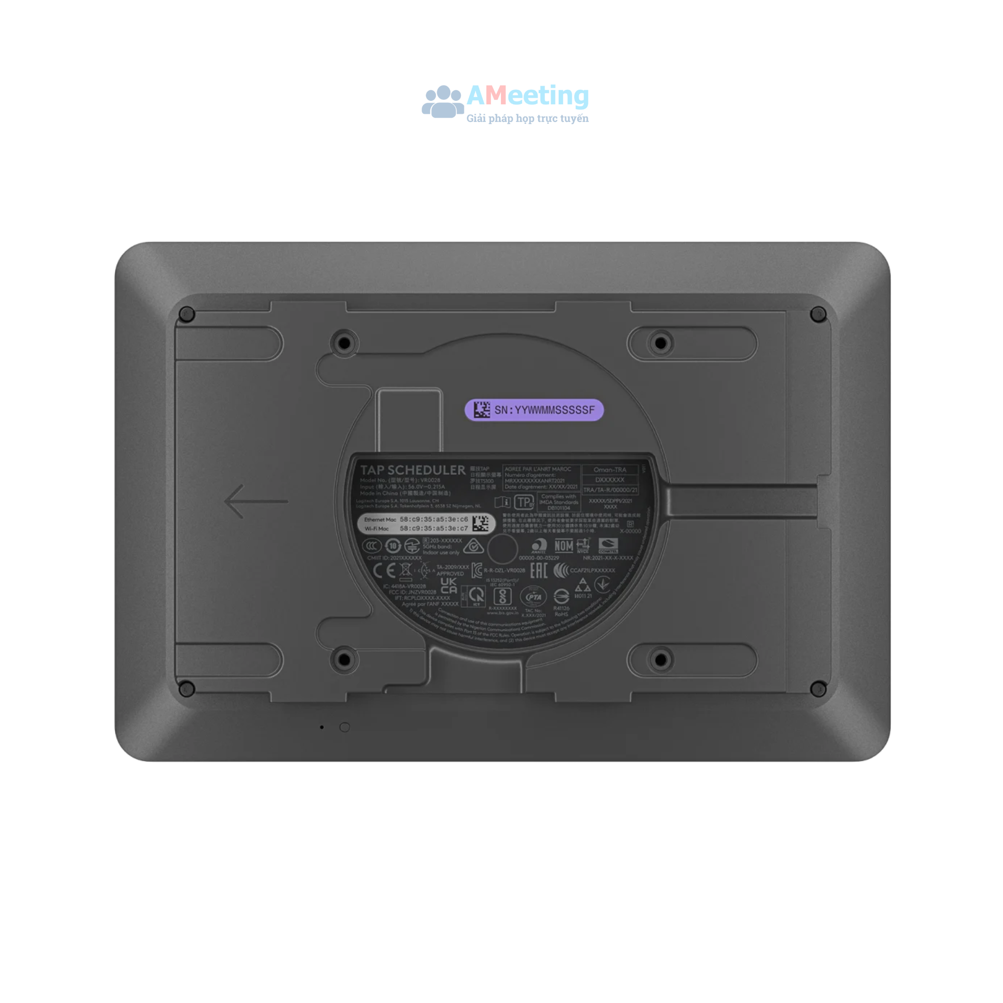 Màn Hình Điều Khiển Đặt Lịch Họp Logitech Tap Scheduler– AMEETING