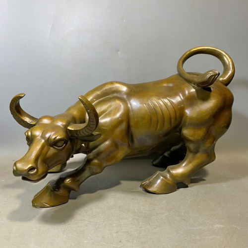 TRÂU TÀI CHÍNH SIÊU TO đồng sắc nét để trưng bày, làm quà tặng gần 9kg ...