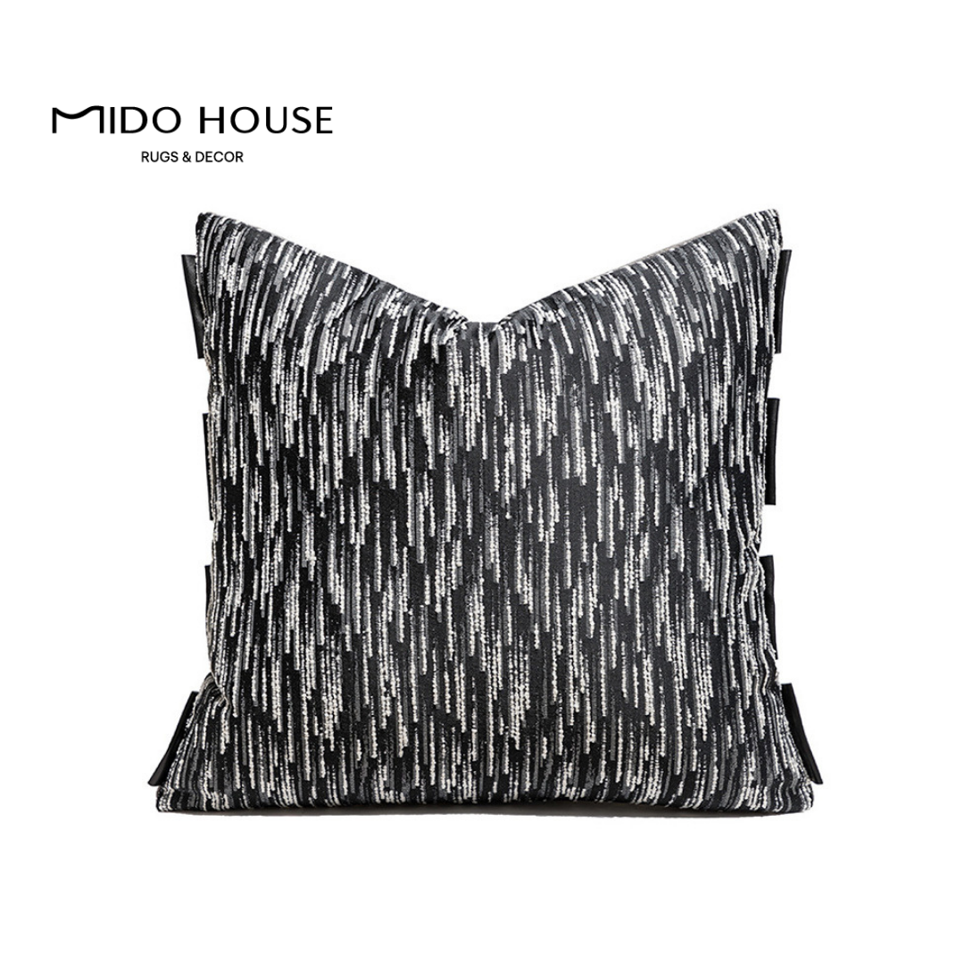 [Vải Cao Cấp] Set gối Sofa Cao Cấp Graphite – MIDO HOUSE - RUGS & DECOR
