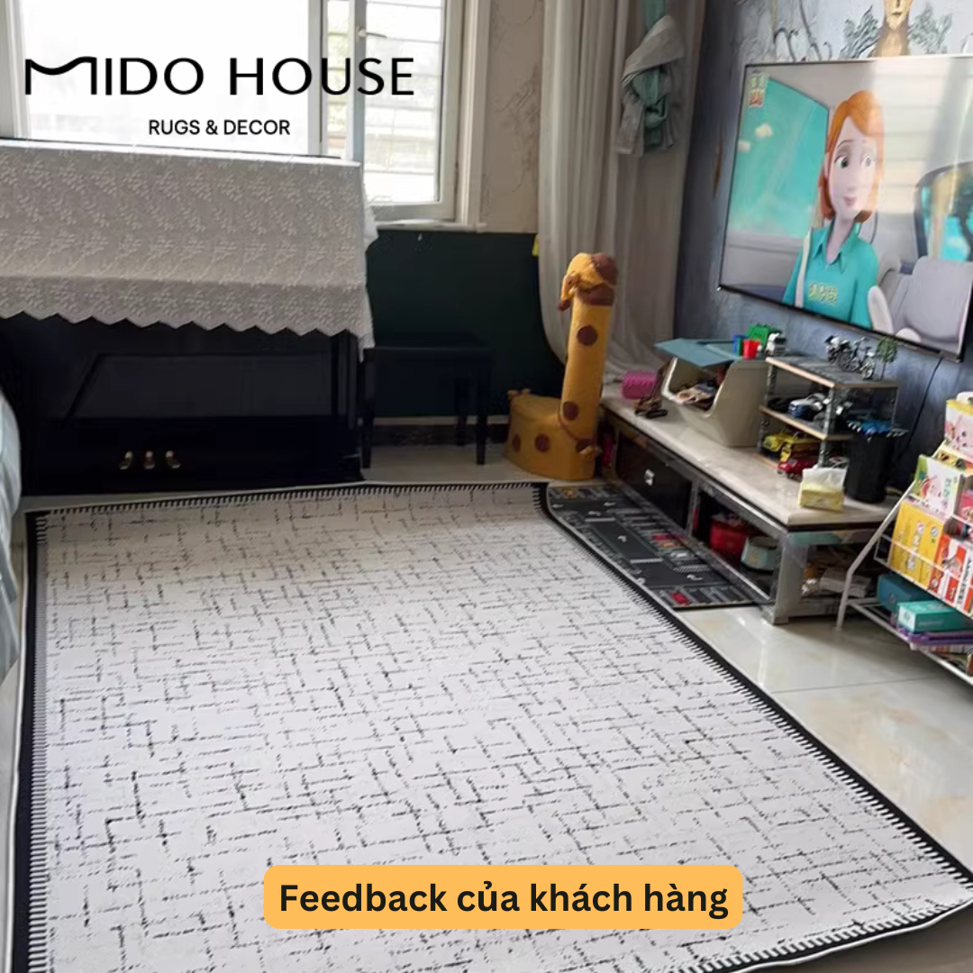 Thảm trải sàn dệt 3D cao cấp Mosaic – MIDO HOUSE - RUGS & DECOR