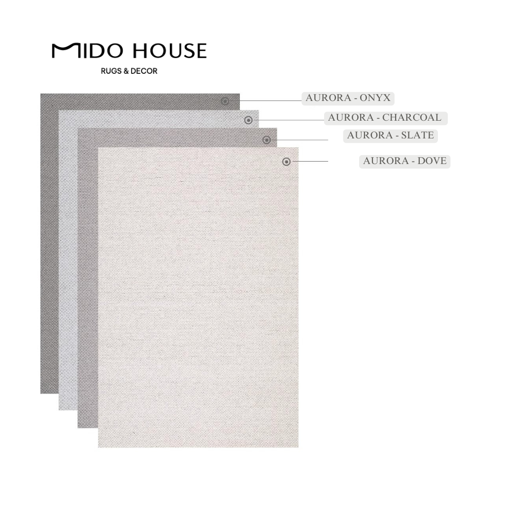 Thảm dệt len New Zealand Aurora - Dove – MIDO HOUSE - RUGS & DECOR