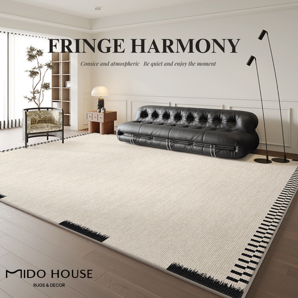 Thảm trải sàn dệt 3D cao cấp Fringe Harmony – MIDO HOUSE - RUGS & DECOR