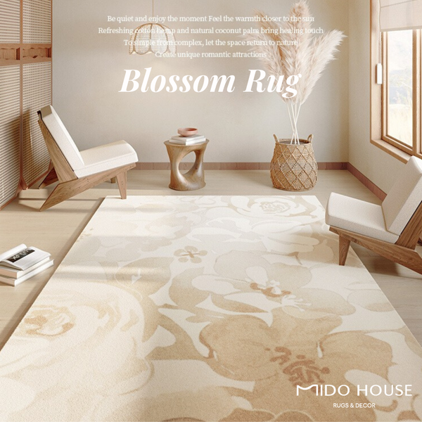 Thảm trải sàn dệt 3D cao cấp Blossom – MIDO HOUSE - RUGS & DECOR