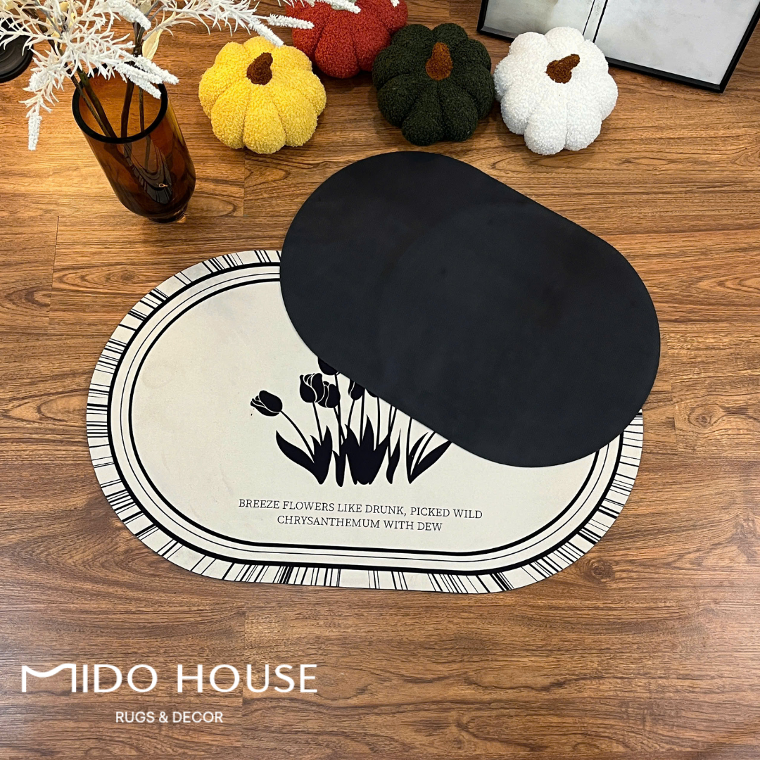 Thảm lau chân cao cấp Mido House - Flowers – MIDO HOUSE - RUGS & DECOR