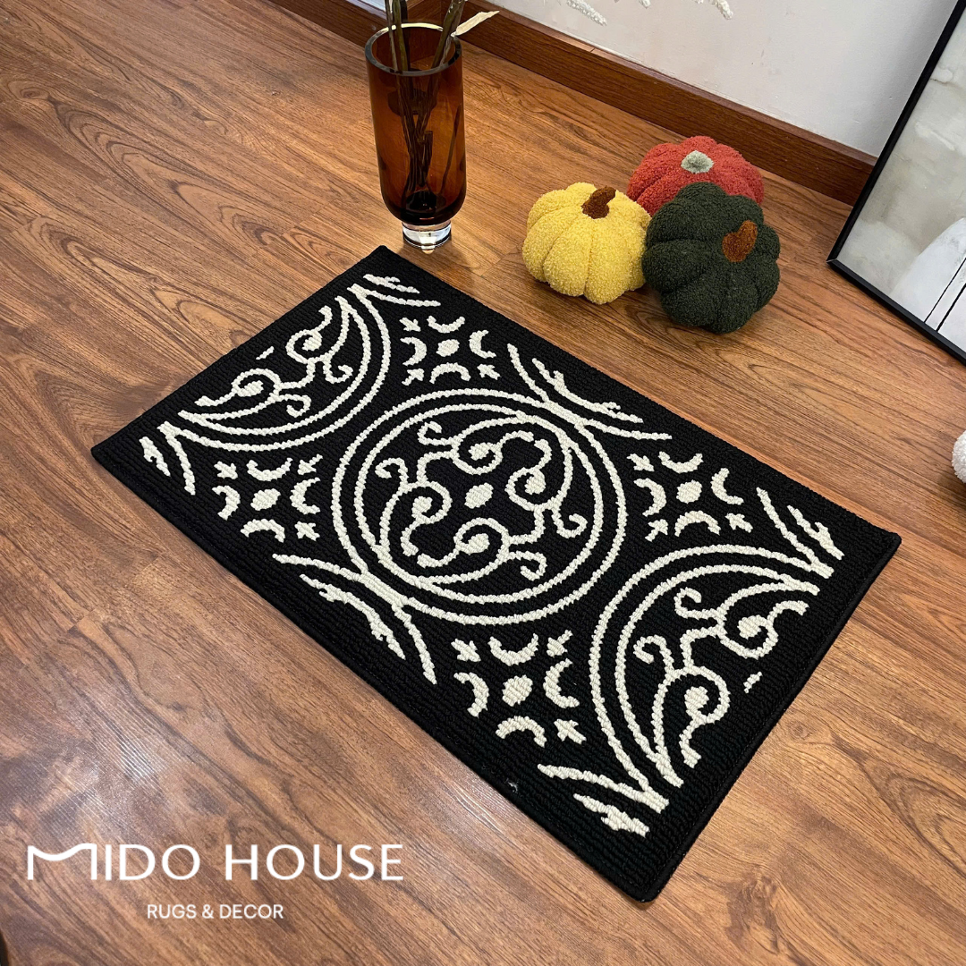 Thảm lau chân cao cấp Mido House - Symmetry (Black) – MIDO HOUSE - RUGS ...