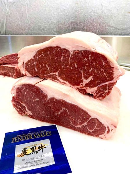 THĂN LƯNG CUỐI BÒ BLACK ANGUS MB4 (Tender Valley-Striploin Mb4) – Đỉnh ...