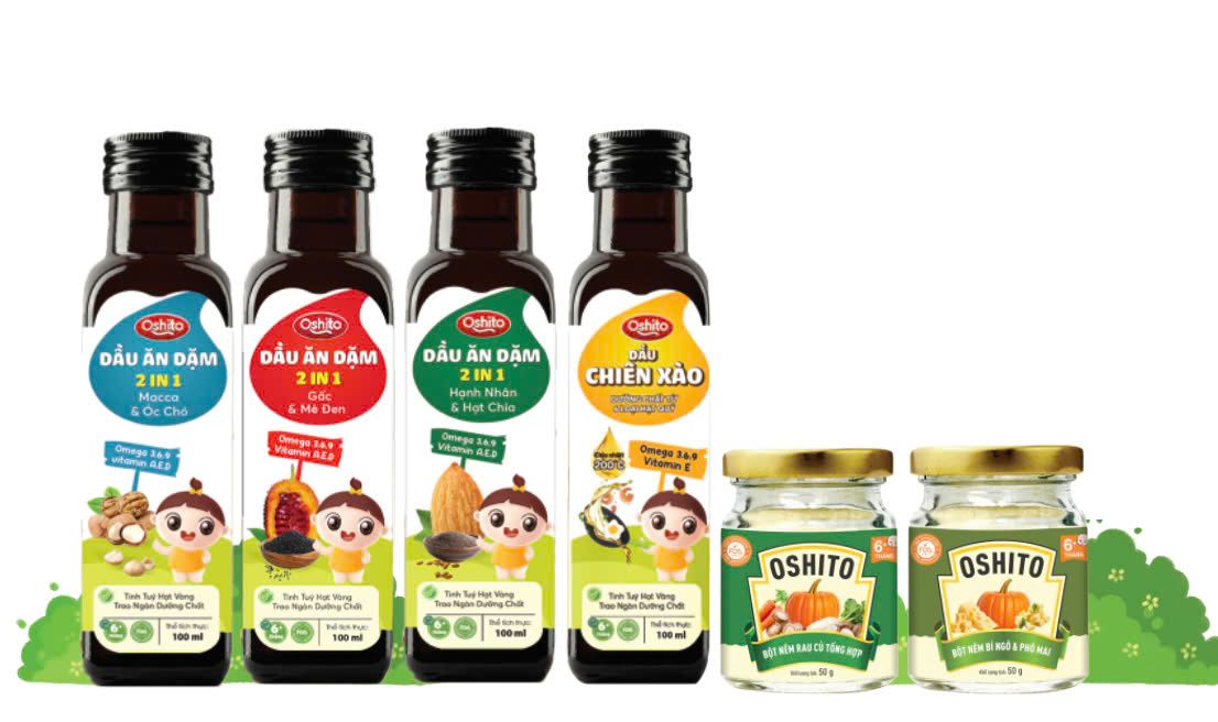 Trọn bộ gia vị ăn dặm oshito - OSHITO - Ăn Dặm Đủ Chất