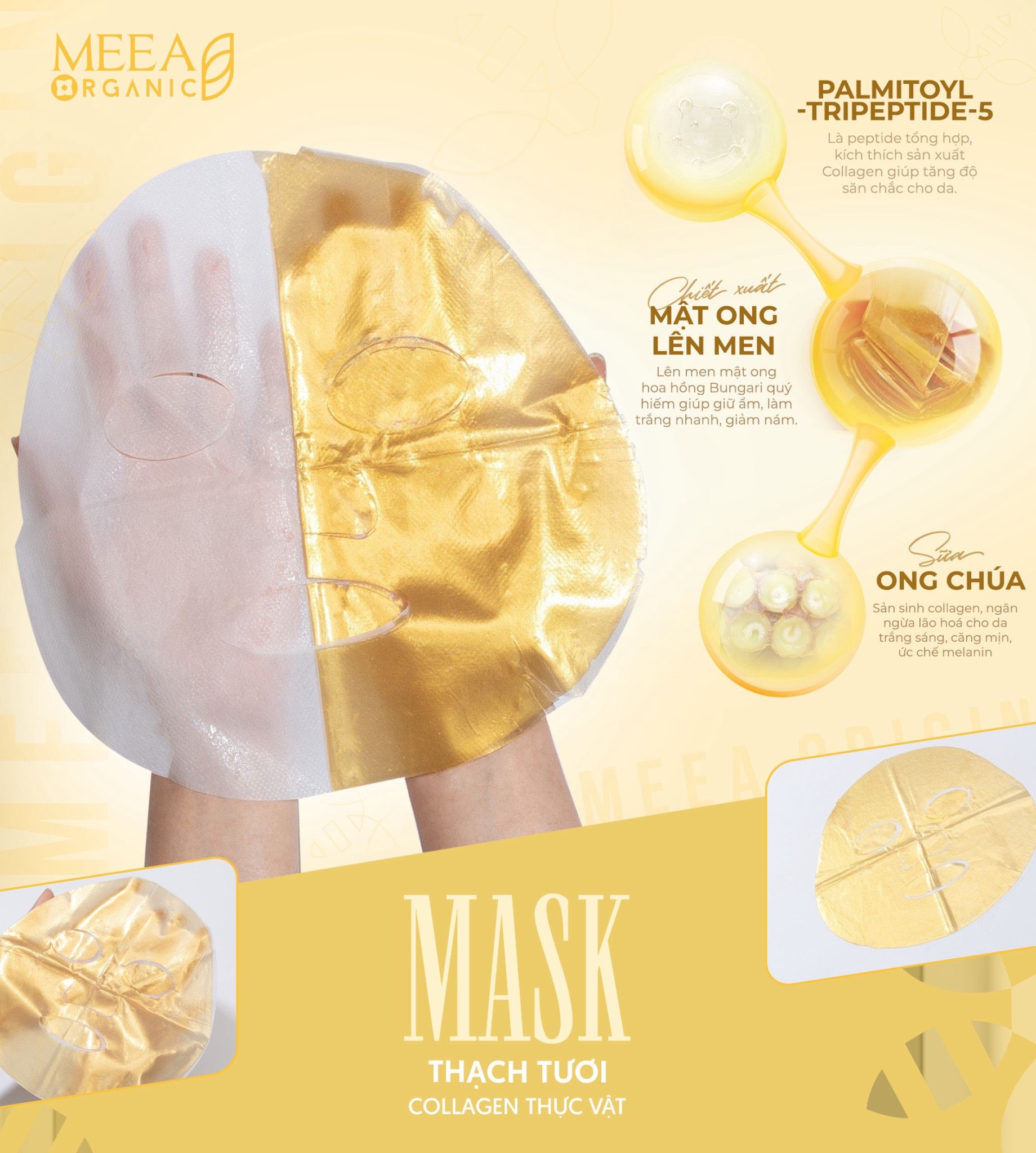 [MEEA ORGANIC] MASK THẠCH TƯƠI COLLAGEN - SỮA ONG CHÚA – MEEA ORIGIN
