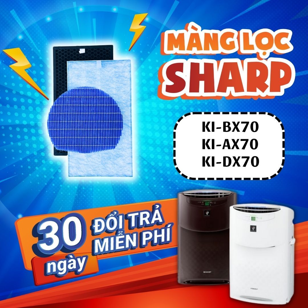 Màng lọc không khí Sharp KI-BX70, KI-DX70, KI-AX70 - Lọc Khí Xanh ...