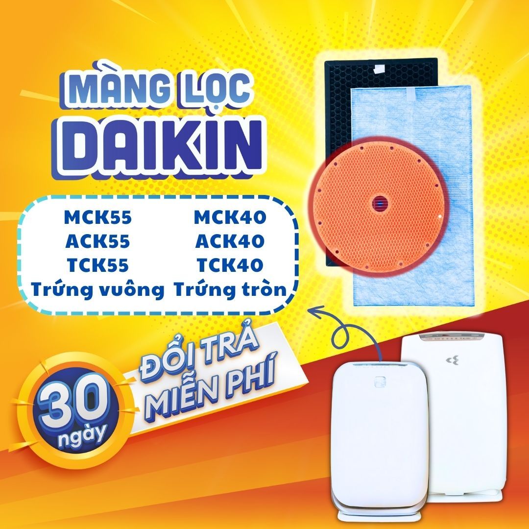 Màng lọc không khí DAIKIN MCK55, TCK55, ACK55, MCK40, ACK40, TCK40 - Lọc Khí Xanh - Màng lọc ...