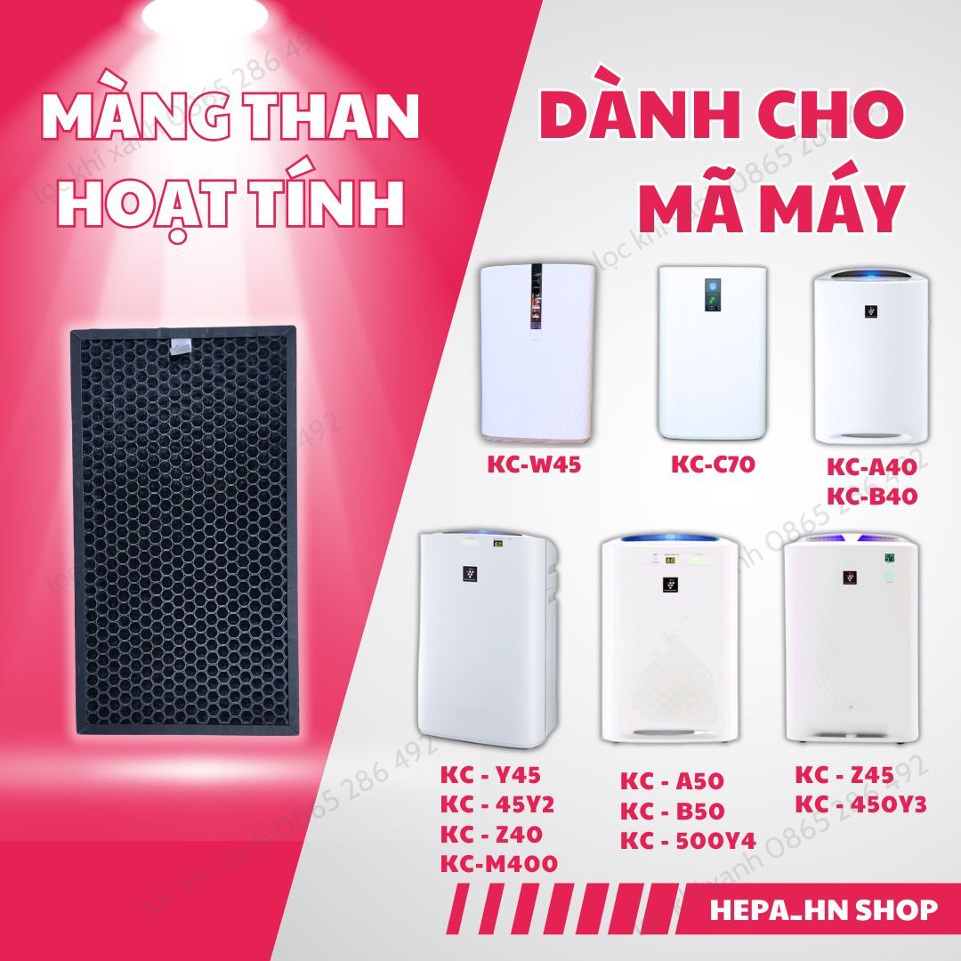 Màng lọc không khí Sharp KC-W45, Y45, A40, Z40, Z45, B40, B50, C70. - Lọc Khí Xanh - Màng lọc ...