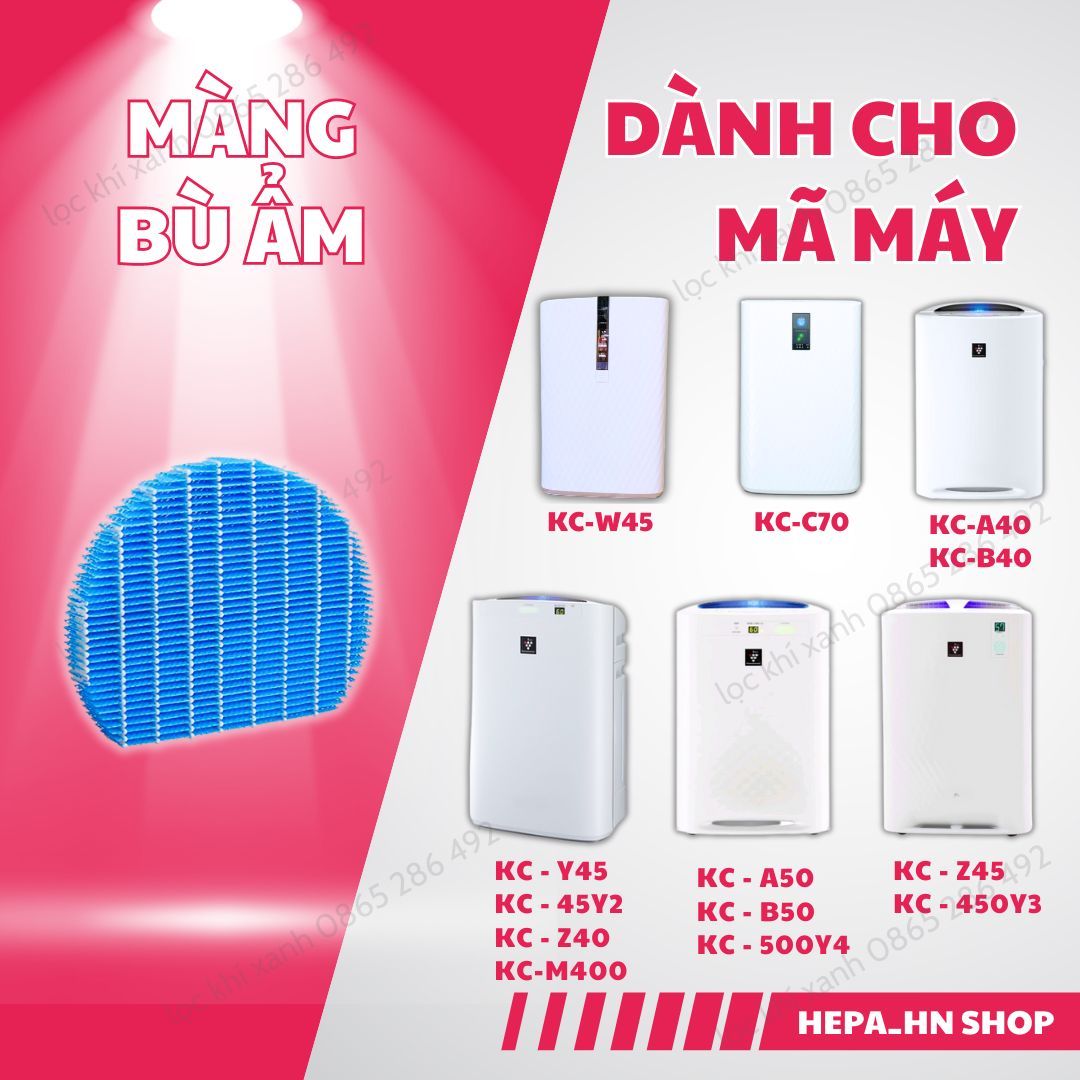 Màng lọc không khí Sharp KC-W45, Y45, A40, Z40, Z45, B40, B50, C70. - Lọc Khí Xanh - Màng lọc ...