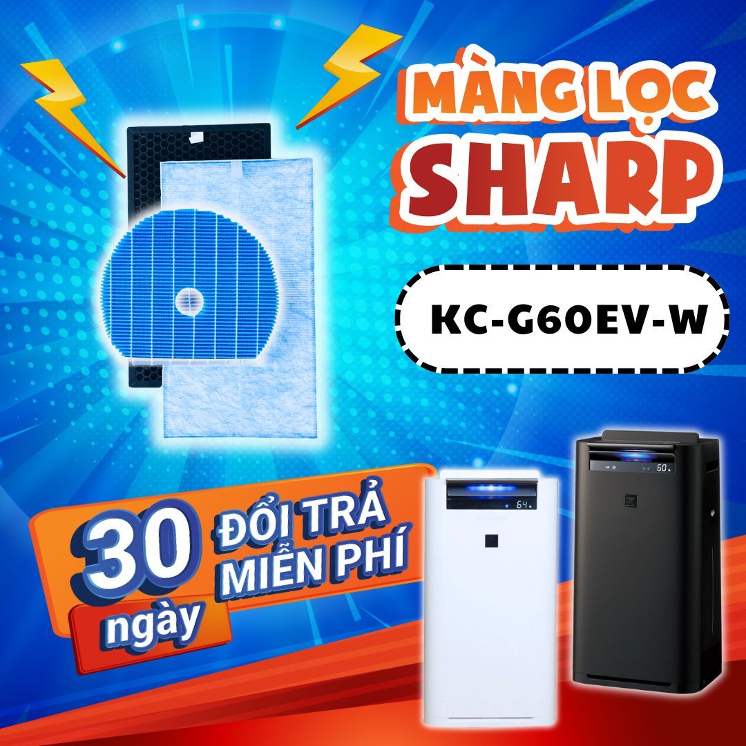 Màng lọc không khí sharp KC-G60EV-W - Lọc Khí Xanh - Màng lọc không khí ...