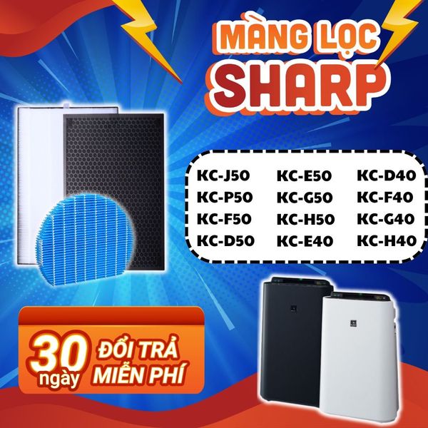 Màng lọc không khí Sharp KC-P50-W, KC-J50, D50, H50, E50, F50, G50, 50 - Lọc Khí Xanh - Màng lọc ...