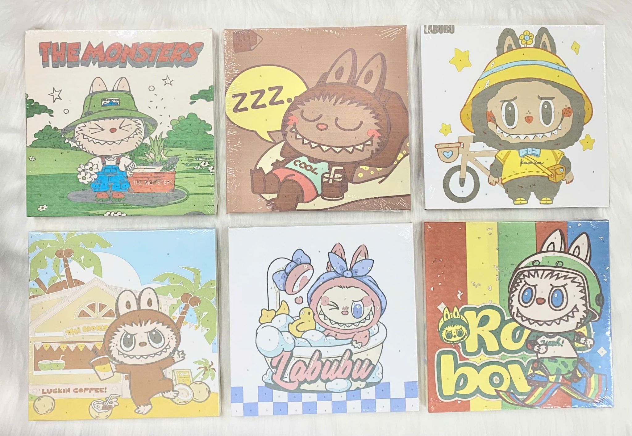 Tranh tô màu mẫu Labubu - 20x20cm – Nga Vpp - 23 Tháp Mười