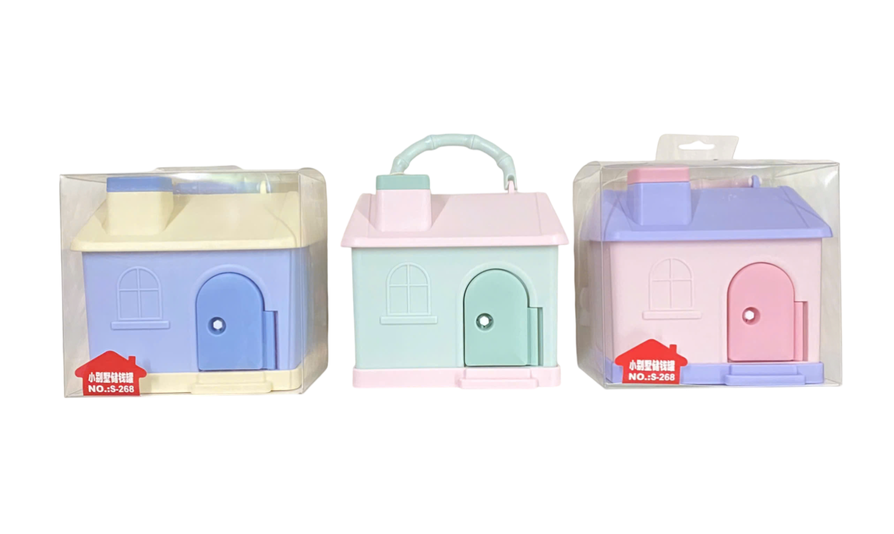 Ống nhựa đựng tiền hình ngôi nhà (S-268) – Nga Vpp - 23 Tháp Mười
