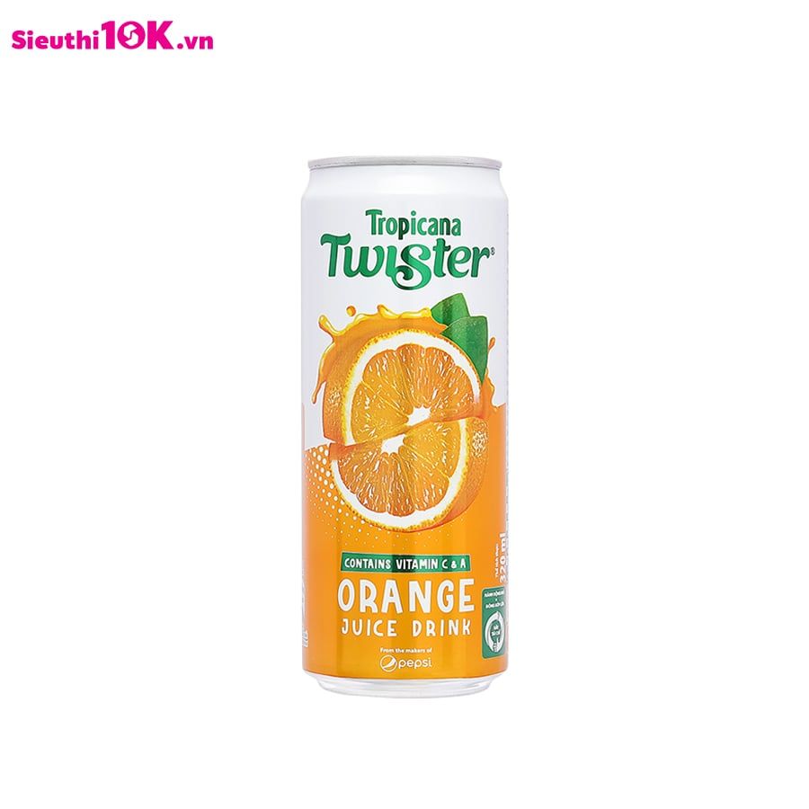 Nước cam Twister lon cao 320ml 24/T – sieuthi10k.vn