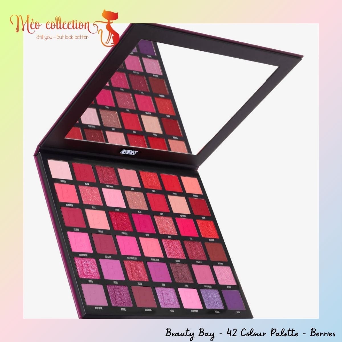 Bảng phấn mắt Beauty Bay - 42 Colour Palette - Berries 42 ô – meo ...