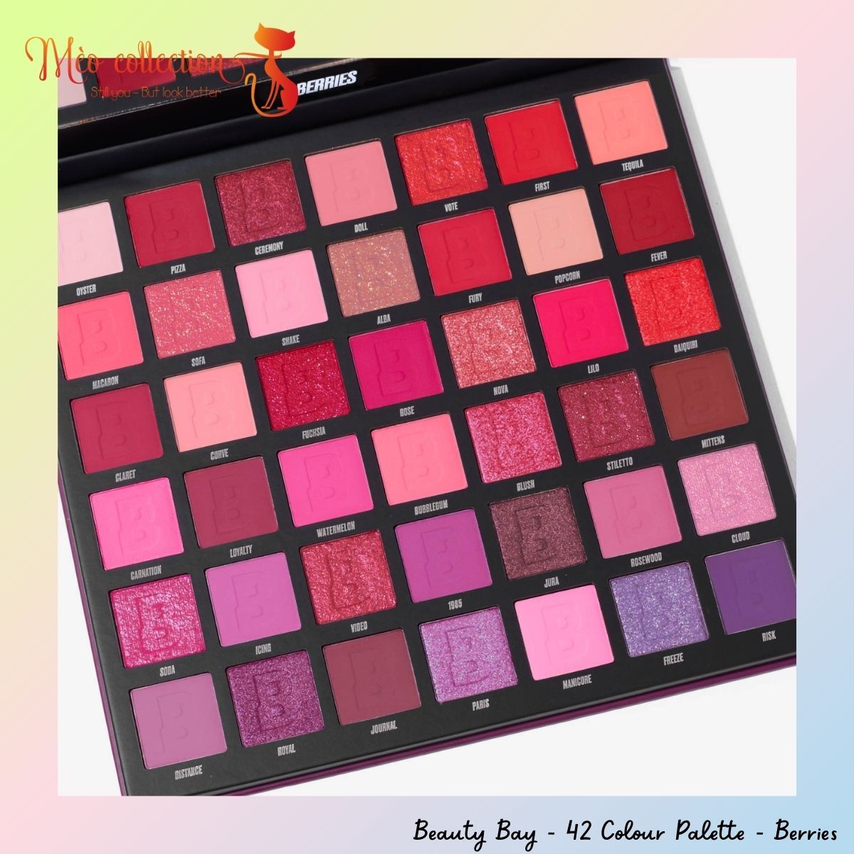 Bảng phấn mắt Beauty Bay - 42 Colour Palette - Berries 42 ô – meo ...
