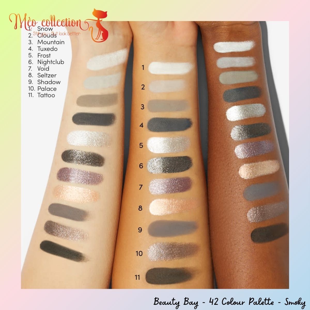 Bảng phấn mắt Beauty Bay - 42 Colour Palette - Rich 42 ô – meo.collection