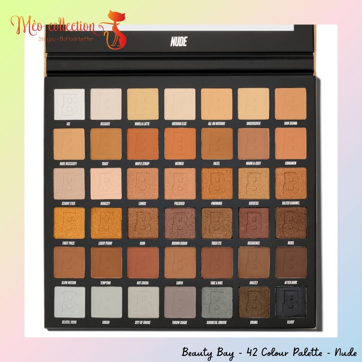 Bảng phấn mắt Beauty Bay - 42 Colour Palette - Rich 42 ô – meo.collection