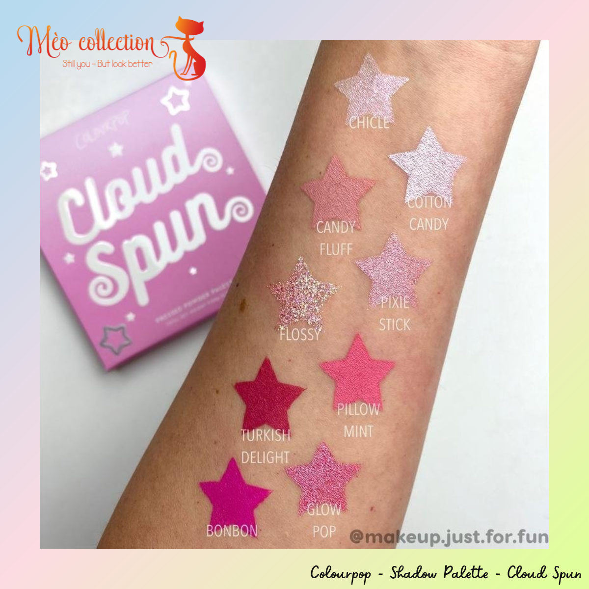 Bảng phấn mắt Colourpop - Shadow Palette - Cloud Spun 9 ô – meo.collection