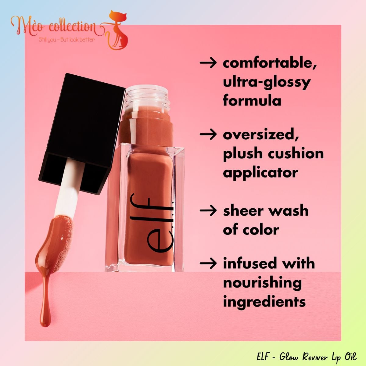 Son bóng dầu dưỡng môi ELF - Glow Reviver Lip Oil 7.6ml – meo.collection