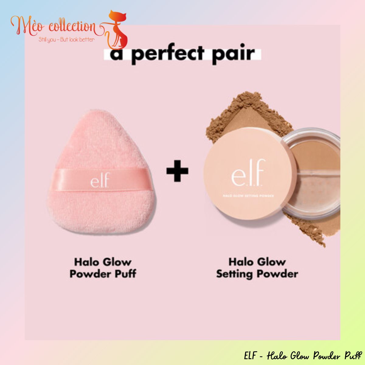 Bông phấn trang điểm ELF - Halo Glow Powder Puff – meo.collection