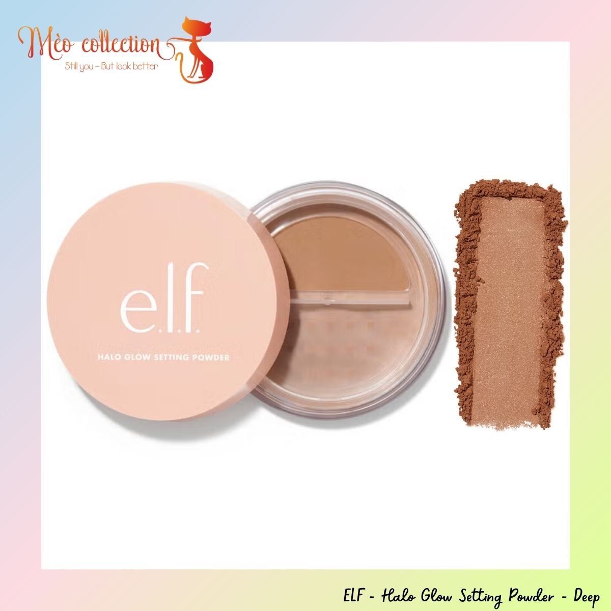 Phấn phủ dạng bột ELF - Halo Glow Setting Powder 6.8gr [Không kèm bông ...