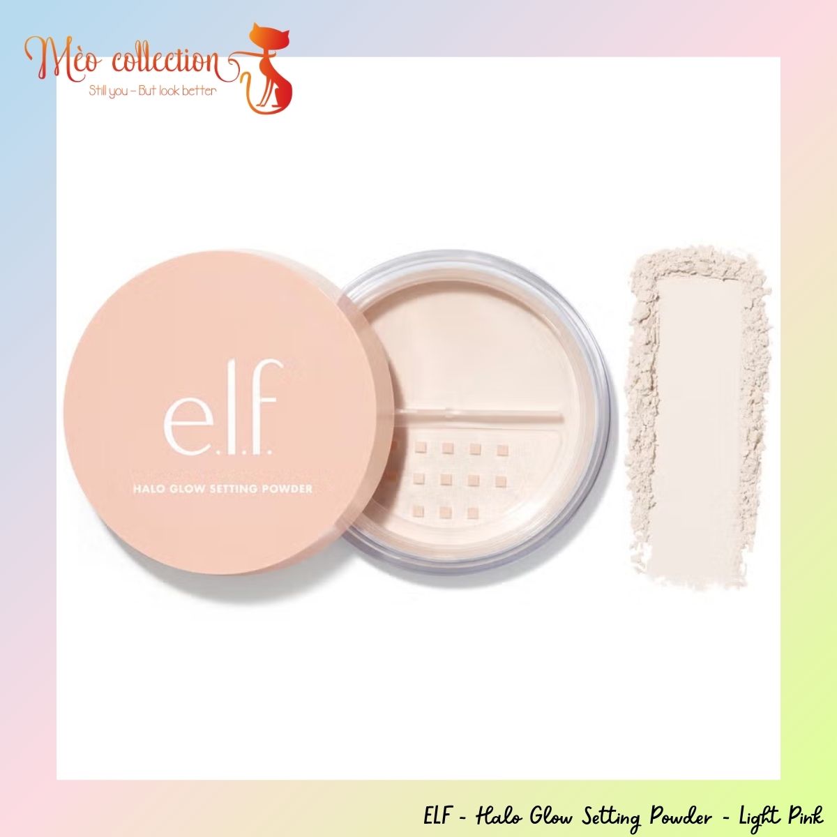Phấn phủ dạng bột ELF - Halo Glow Setting Powder 6.8gr [Không kèm bông ...