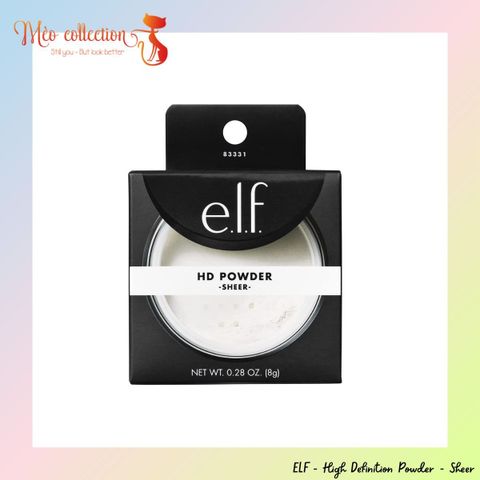 Phấn phủ ELF High Definition (HD) Powder màu Sheer – meo.collection