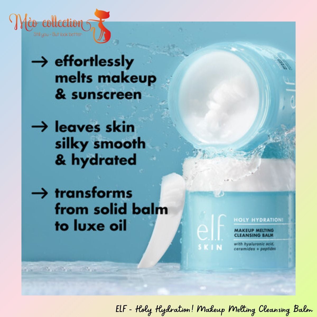 Sáp tẩy trang ELF - Holy Hydration! Makeup Melting Cleansing Balm – meo ...