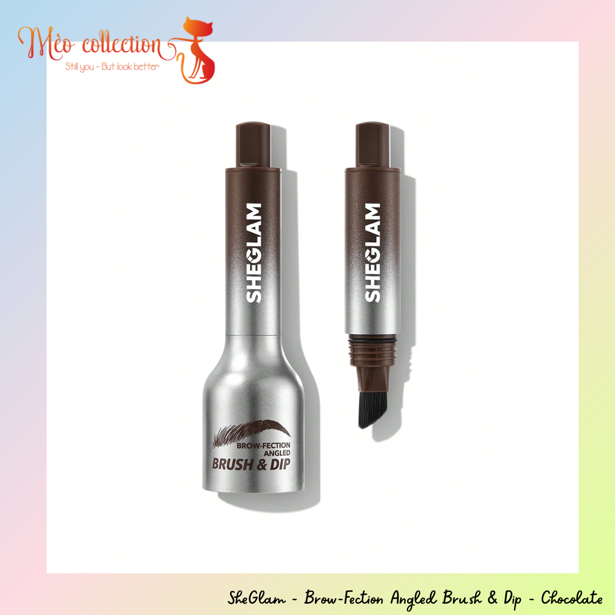 Vẽ chân mày dạng lỏng SheGlam - Brow-Fection Angled Brush & Dip 1.2ml ...