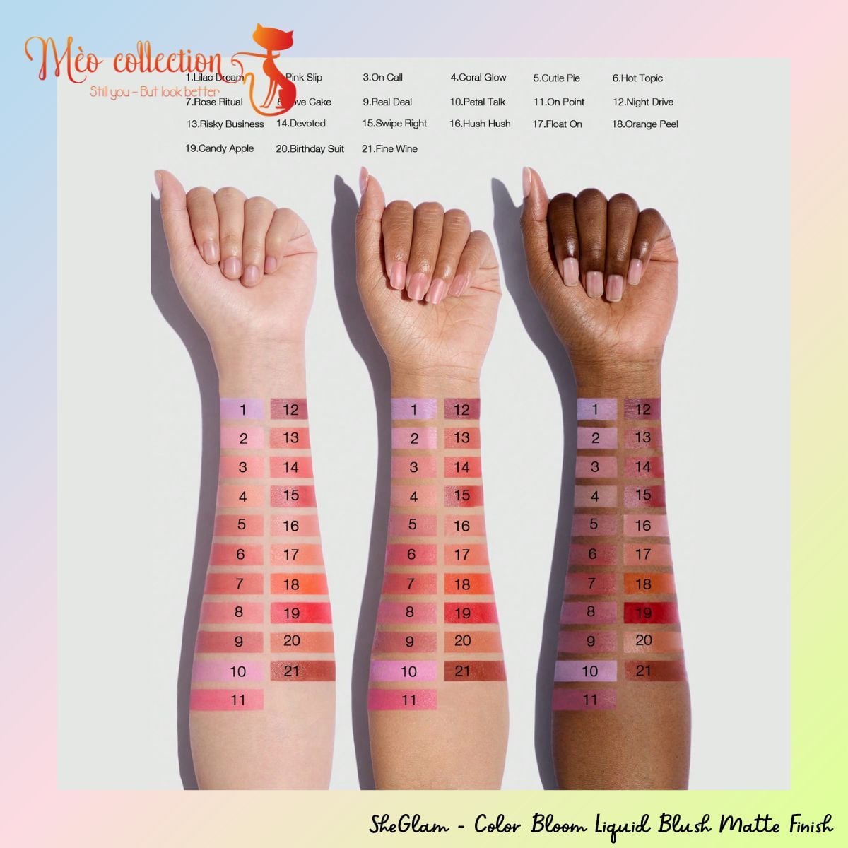 [KHÔNG NHŨ] Má hồng dạng lỏng SheGlam - Color Bloom Liquid Blush Matte ...