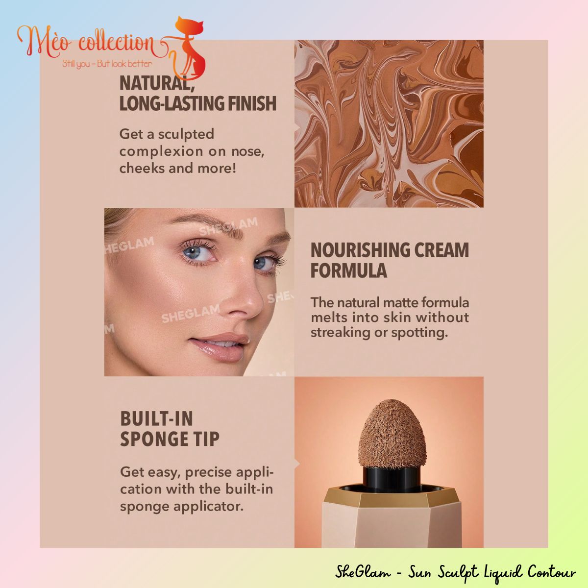 Tạo khối dạng lỏng SheGlam - Sun Sculpt Liquid Contour 5.2ml – meo ...