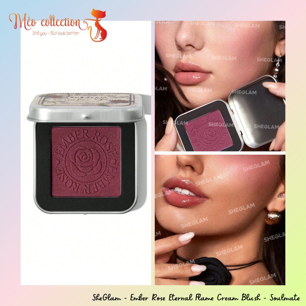 Má hồng dạng kem SheGlam - Ember Rose Eternal Flame Cream Blush 3.5gr ...