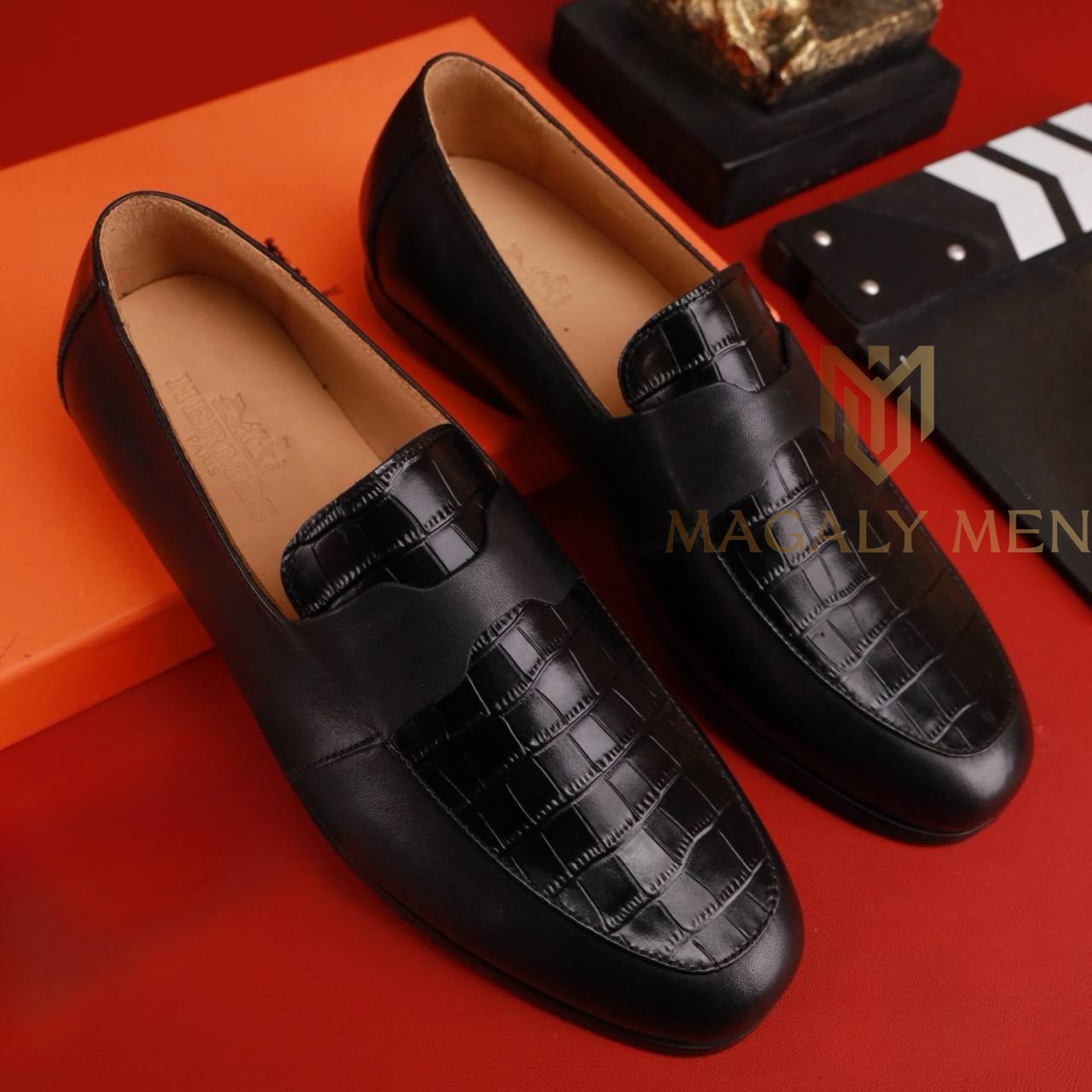 LF32 Giày Công Sở Loafer Hermes - Magalymen