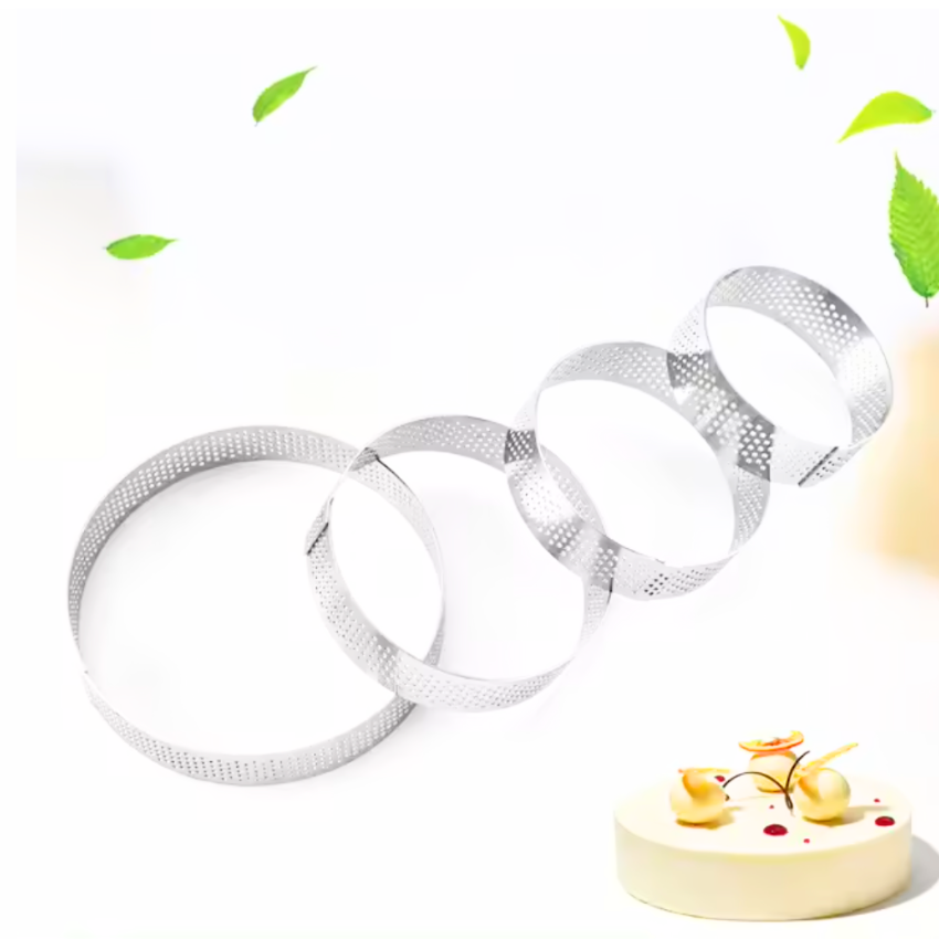Stainless Steel Nonstick Round Cake Ring - Khuôn hình Tart chống dính ...