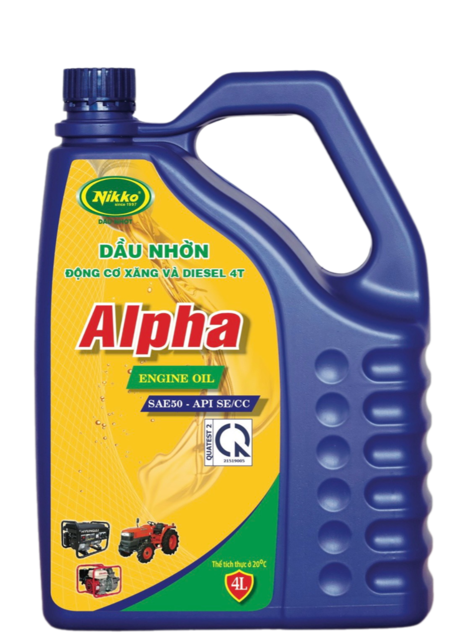 ALPHA ENGINE OIL PHẨM CẤP API: SE/CC ĐỘ NHỚT SAE 50 – nikko