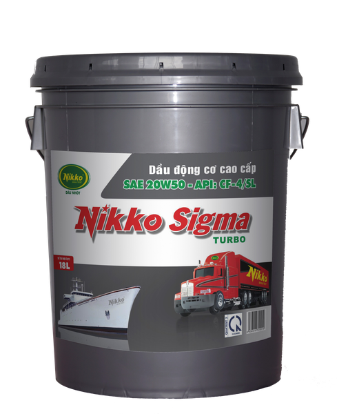 NIKKO SIGMA TURBO ENGINE OIL PHẨM CẤP API: CF-4/SL ĐỘ NHỚT SAE 20W50 ...