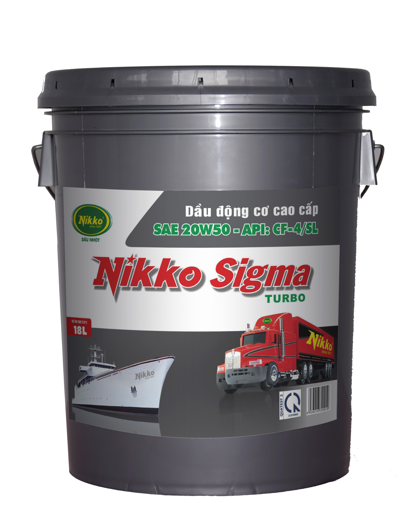 NIKKO SIGMA TURBO ENGINE OIL PHẨM CẤP API: CF-4/SL ĐỘ NHỚT SAE 20W50 ...