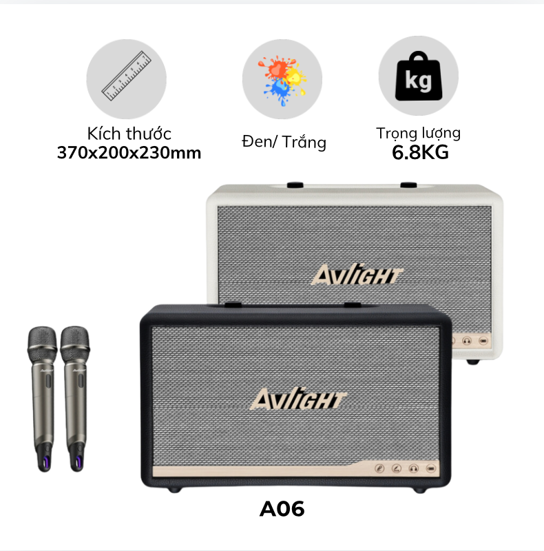 Loa Bluetooth Avlight A06 | Loa Tích Hợp Micro Dành Để Tiệc Tùng– ST AUDIO