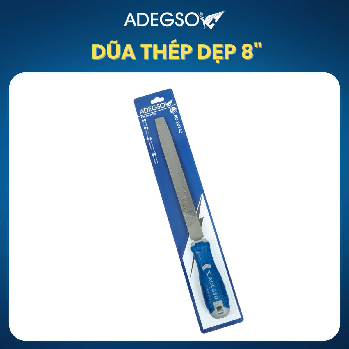 Adegso Dũa Thép Dẹp 8" – ADEGSO VIETNAM