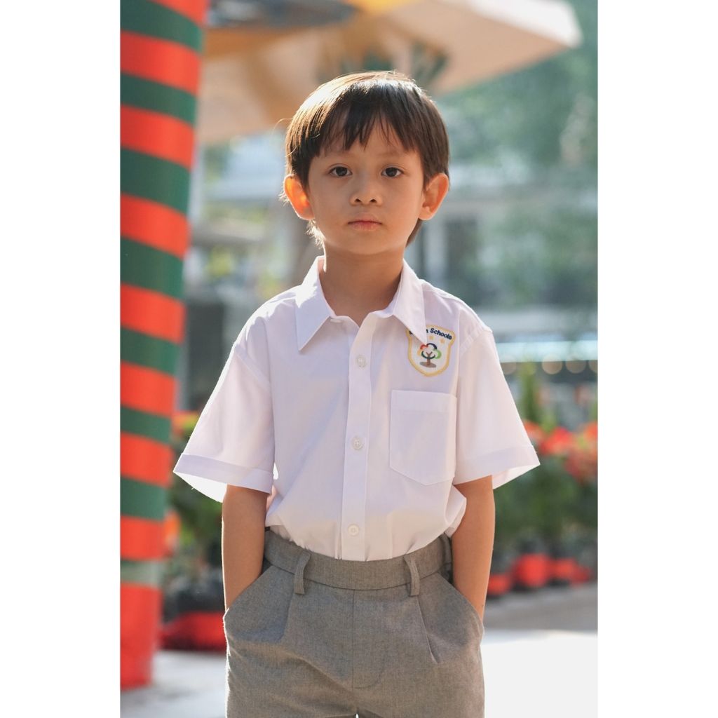 Áo sơ mi cộc tay HS– Edison Schools