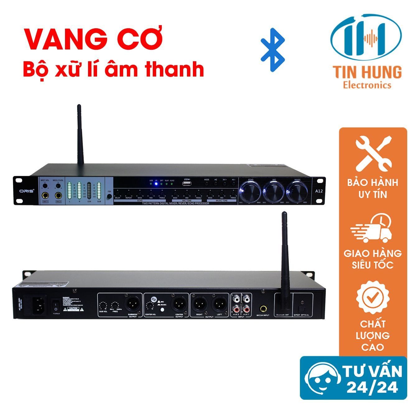 Vang cơ cao cấp chính hãng Oris TO 9FX Plus, chống hú chống rít tốt, đ ...